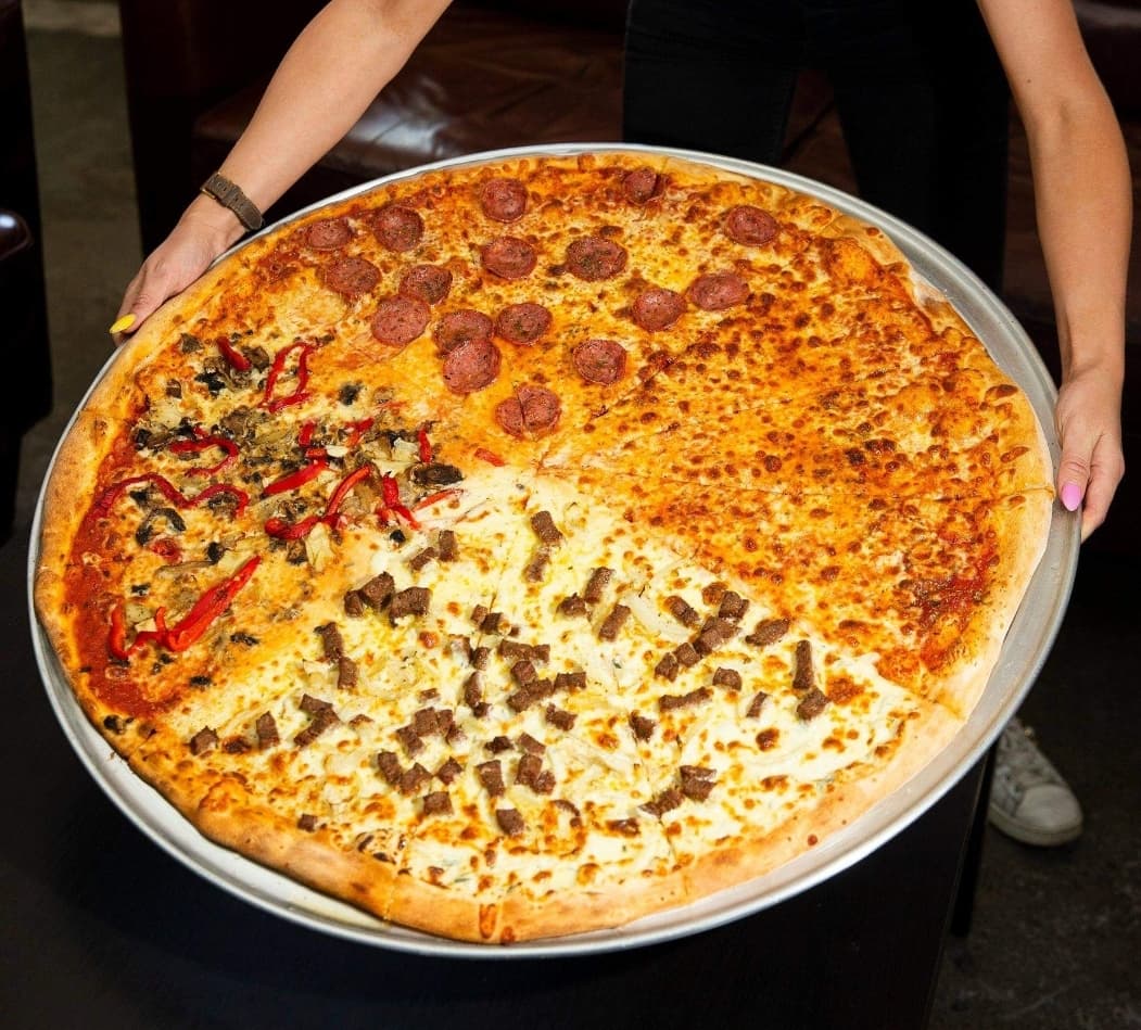Mack Daddy's Monster 28" Pizza! - Mack Daddy's New York Slice